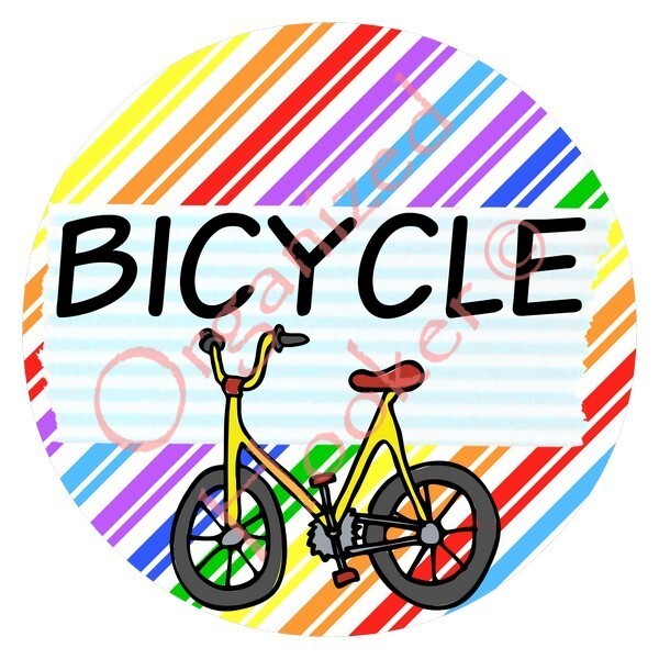 BICYCLE Printable Planner Stickers — Digital Download