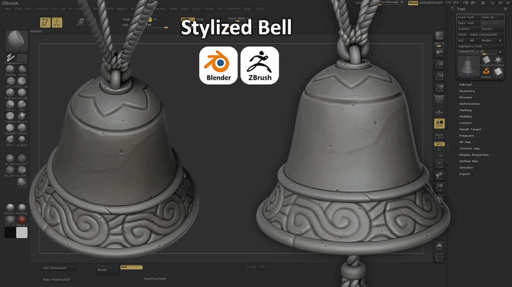 Stylized Fantasy Bell For Games 3D Art / Tutorial