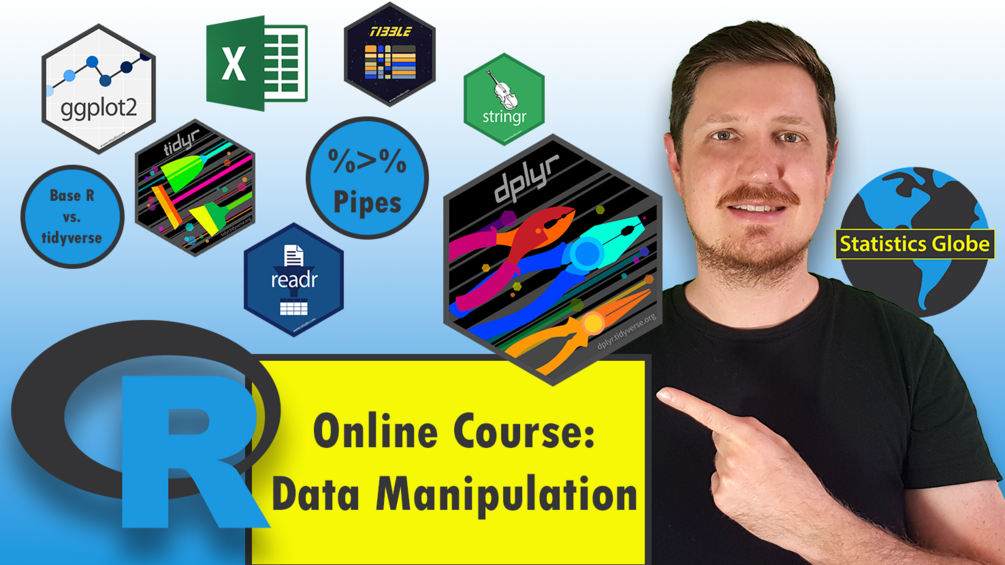 Data Manipulation in R Using dplyr & the tidyverse (10% Discount)