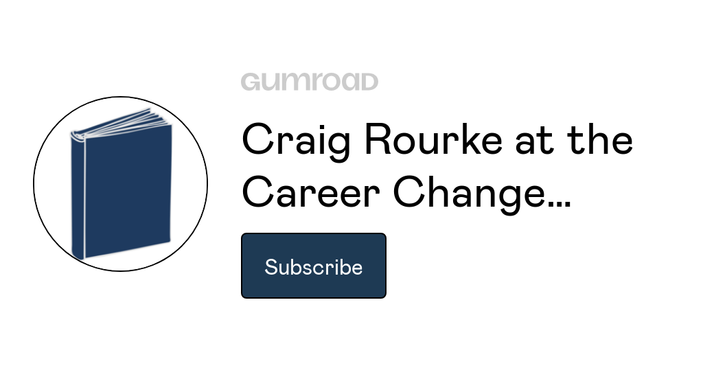 Craig Rourke at the Career Change Playbook