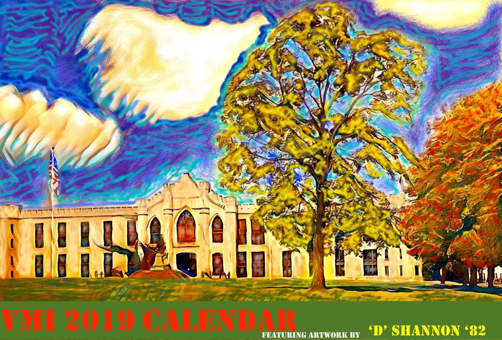 VMI 2019 Calendar - featuring artwork by D Shannon '82