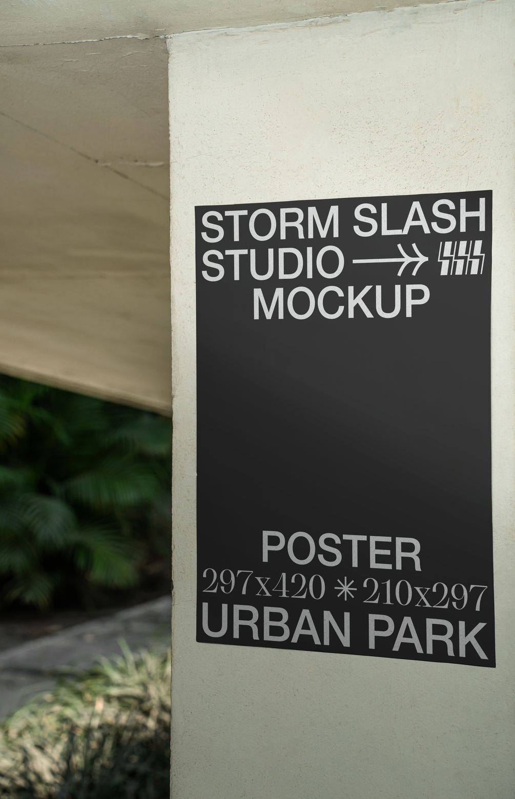 URBAN PARK POSTER MOCKUP - By Storm Slash Studio