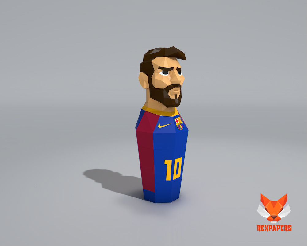 WINE BOX MESSI PAPERCRAFT