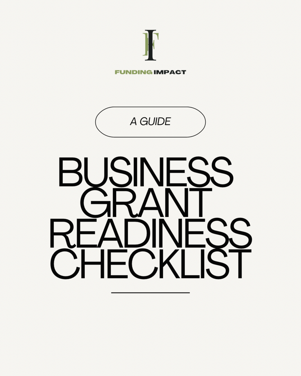 Business Grant Readiness Checklist