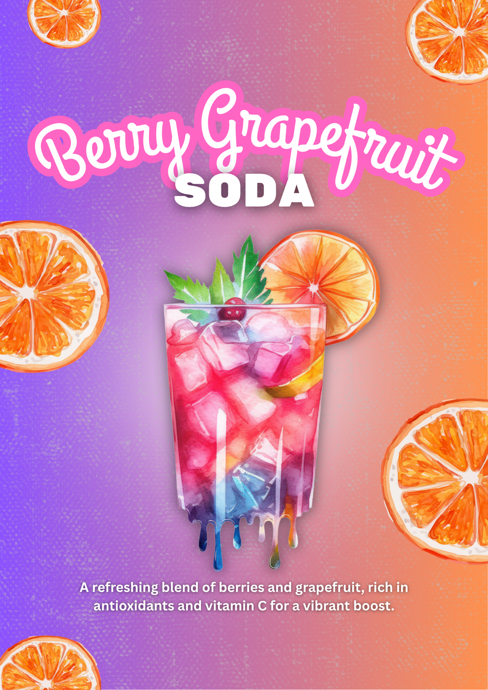 Berry Grapefruit Sample Poster