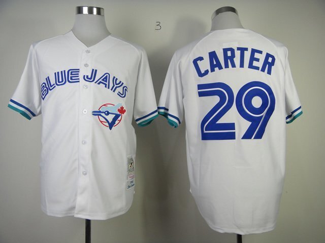 Joe Carter Toronto Blue Jays White Throwback Jersey