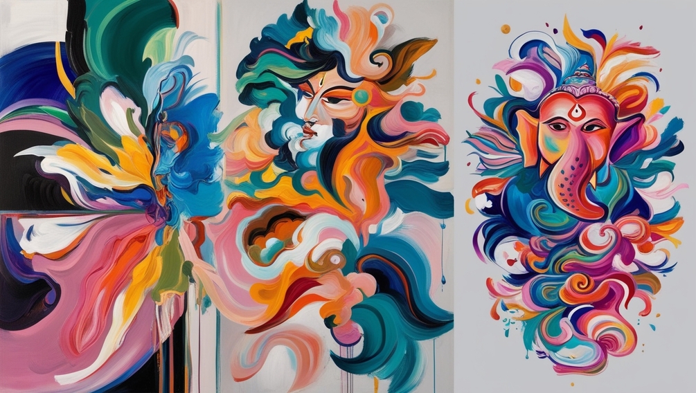 Divine Artistry: Captivating Abstract Images of God 🌌 🎨