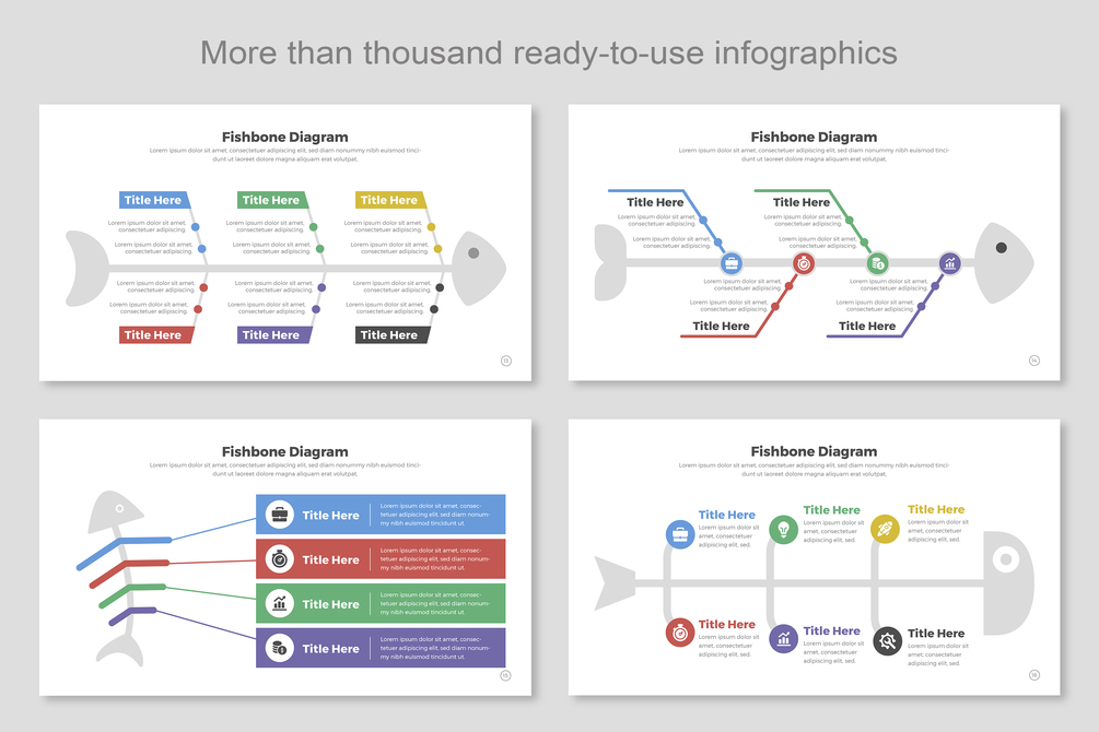 Fishbone Diagram Infographic Templates