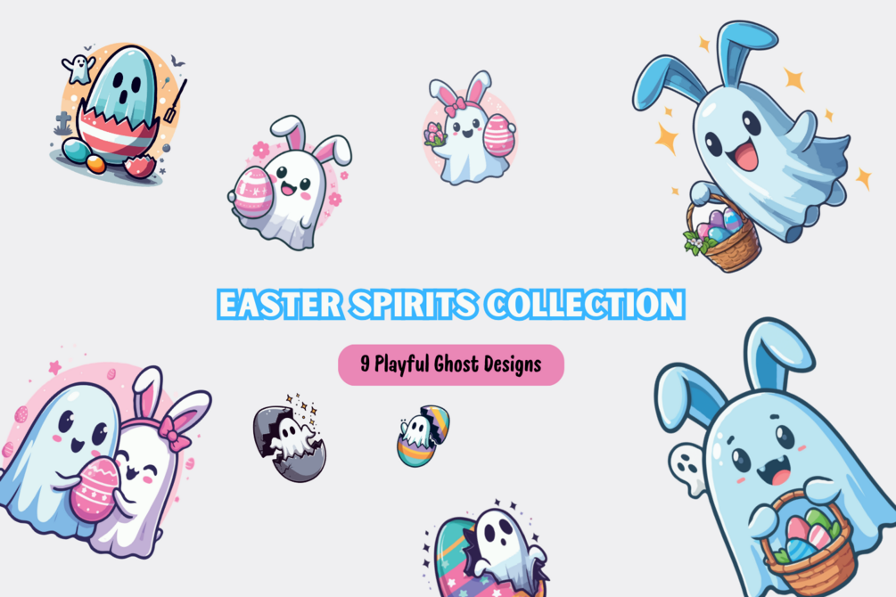 Easter Spirits Collection: 9 Playful Ghost Designs