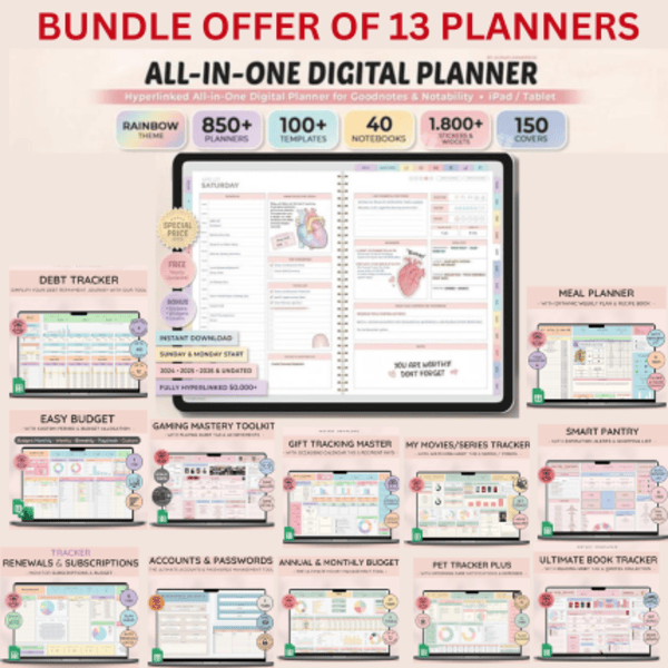 Take Control of Your Finances, Goals & Life – All in One Planner!