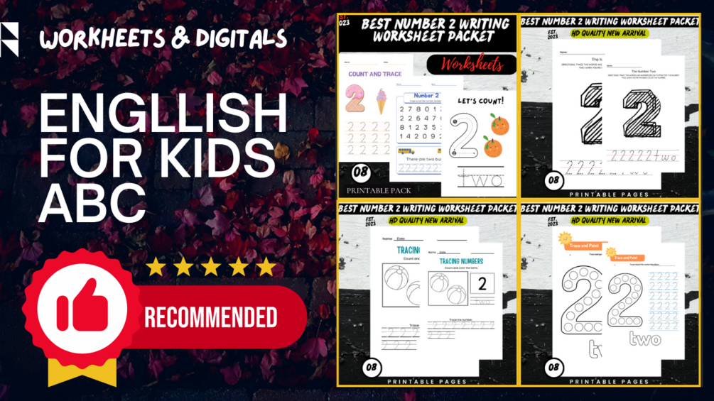 Best Number 2 Writing Worksheet Packet Easy Print