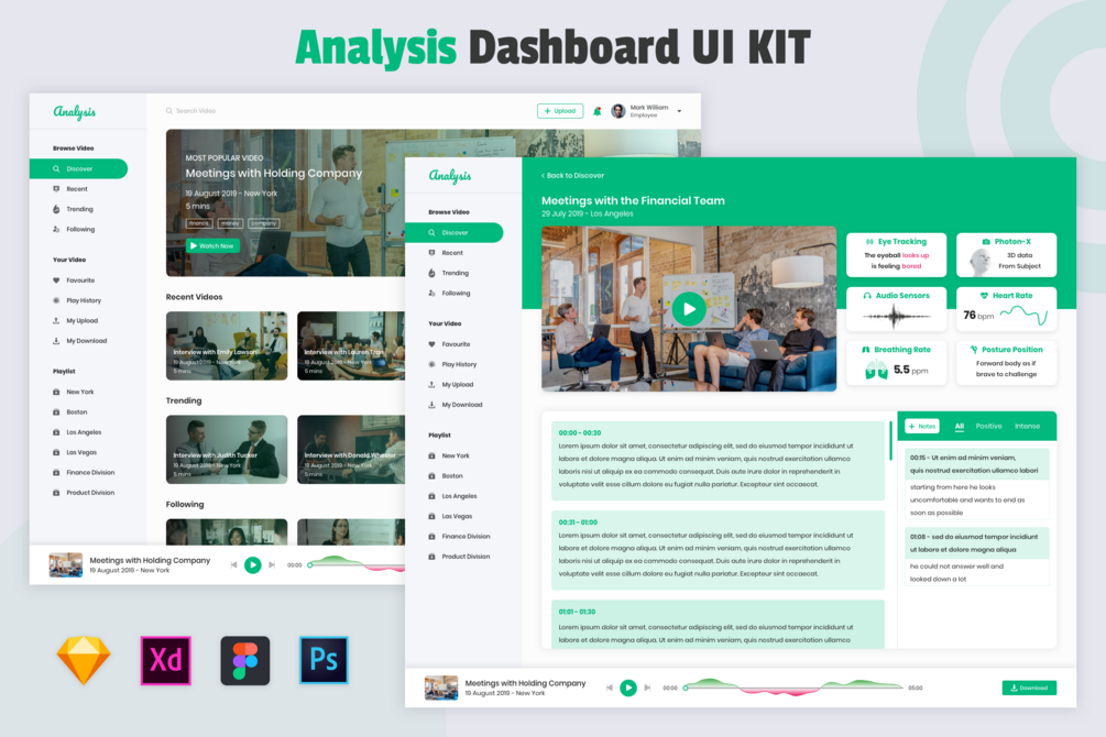 Analysis Dashboard UI Kit