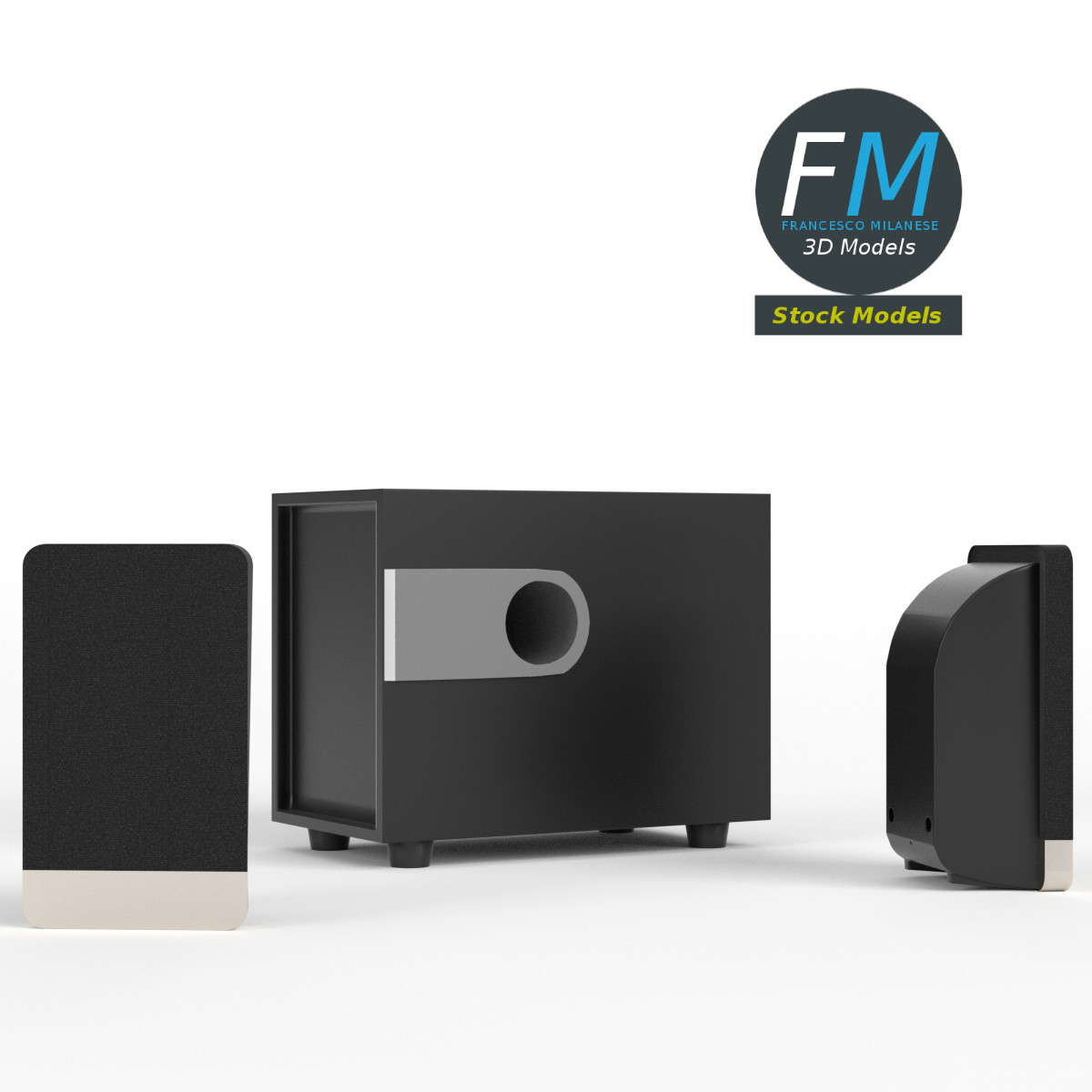 3D MODEL - Computer speakers