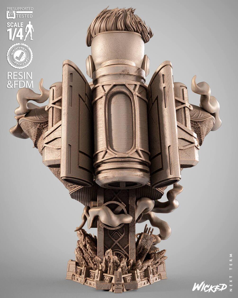 Wicked Marvel May 2025 Term Pyro Portrait Bust: Tested and ready for 3D ...