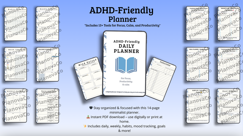 ADHD-Friendly Digital Planner | Boost Focus & Calm pdf