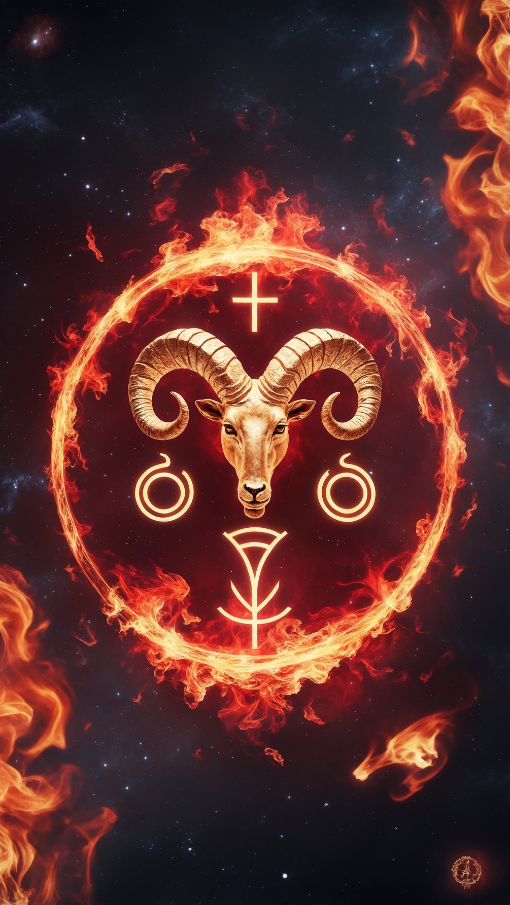 Aries Zodiac Wallpapers – Celestial Energy Set (6 Spiritual Mobile Backgrounds)