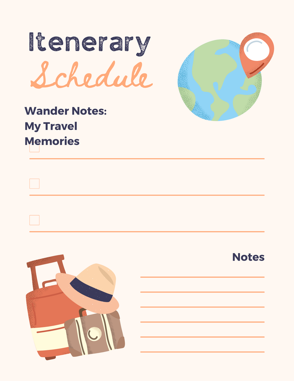 Wander Notes: My Travel Memories