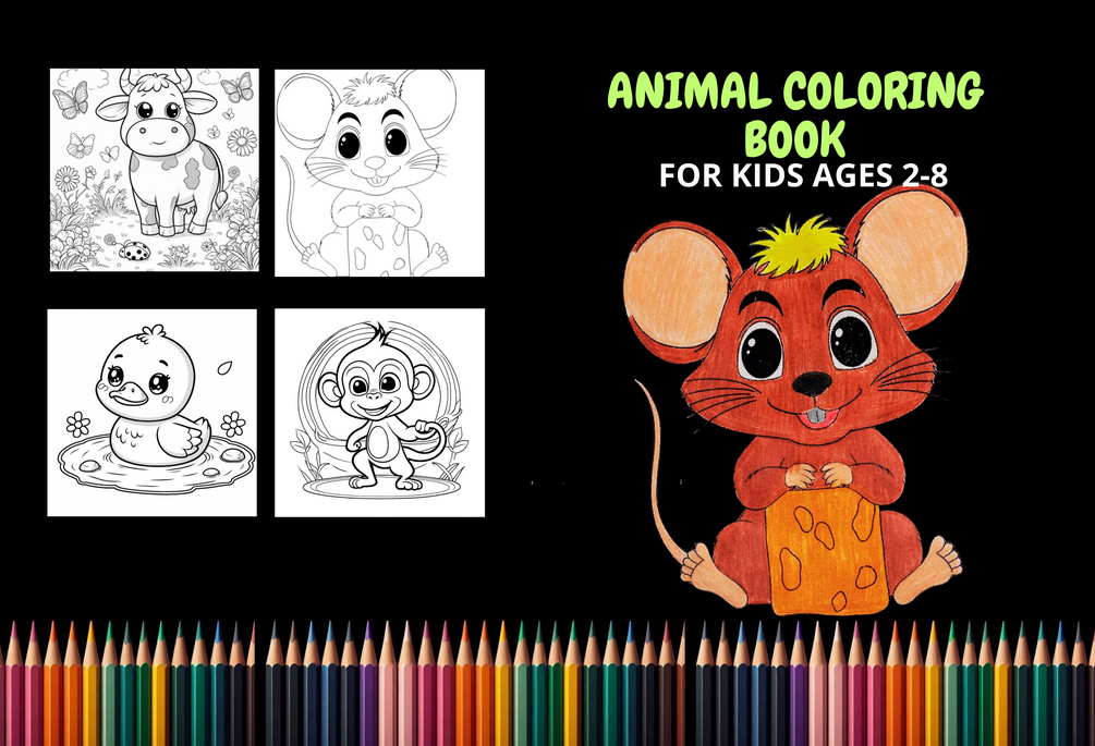 ANIMAL COLORING BOOK FOR KIDS