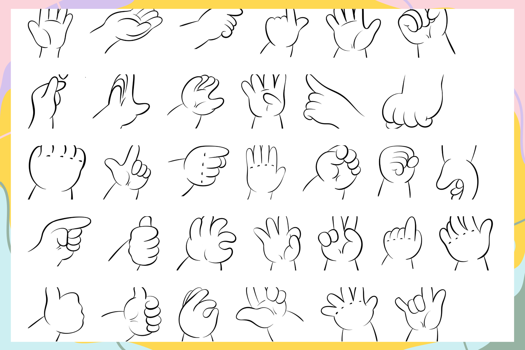 Procreate Stamps: Tiny Cute Chibi Hand Lineart Stamps for Anime, Manga ...