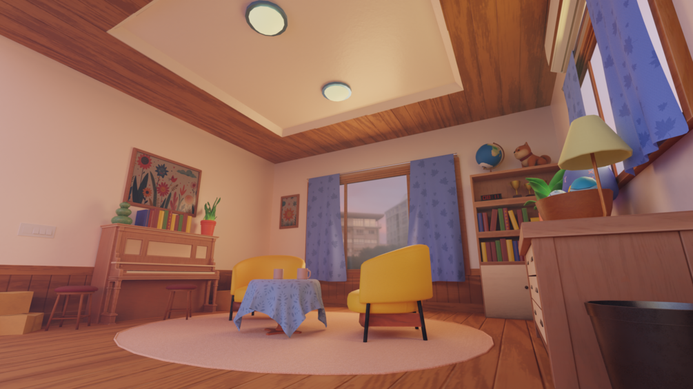 Cozy Stylized Room Pack – Game-Ready 3D Assets