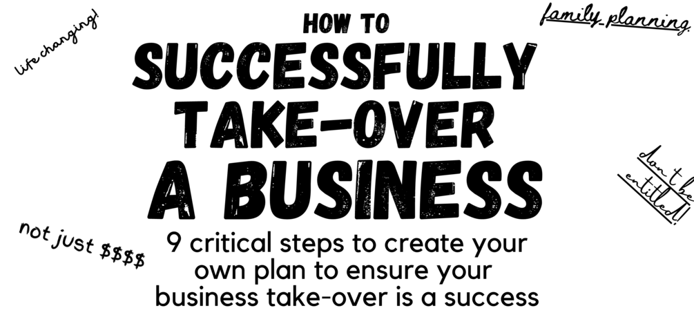 Successfully Taking Over A Business