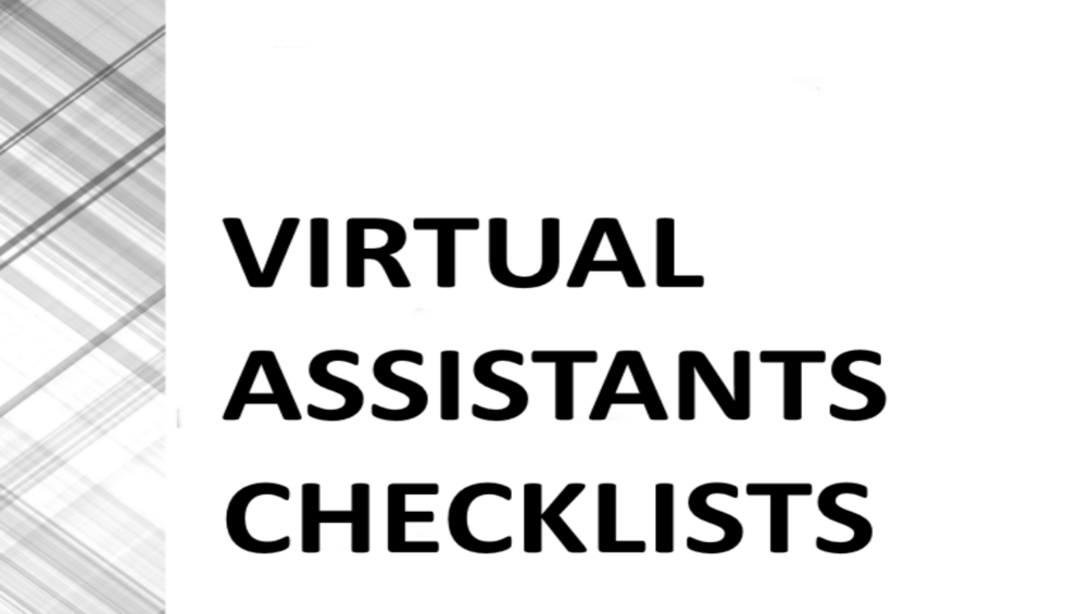 Virtual Assistants Checklists