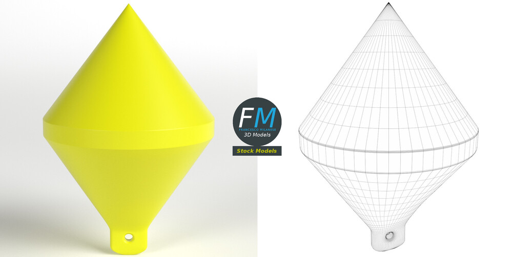3D MODEL - Conic marker buoy