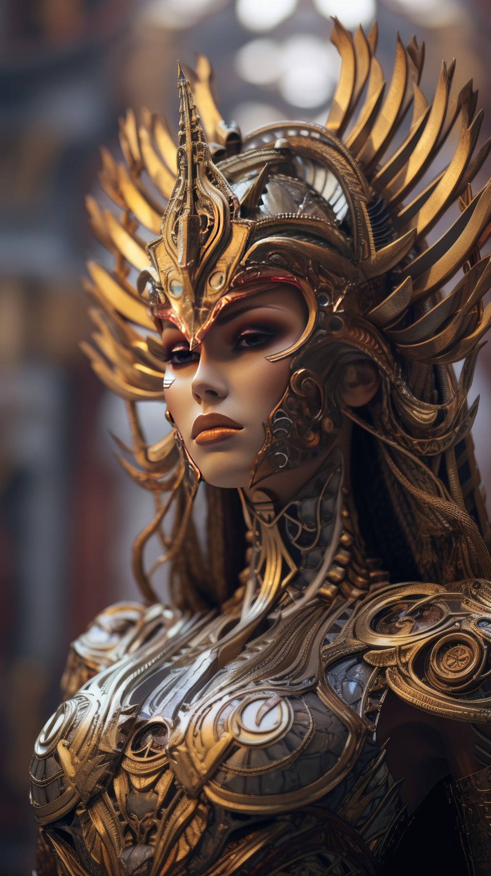 Golden Queen 4K Wallpaper for iPhone and Android