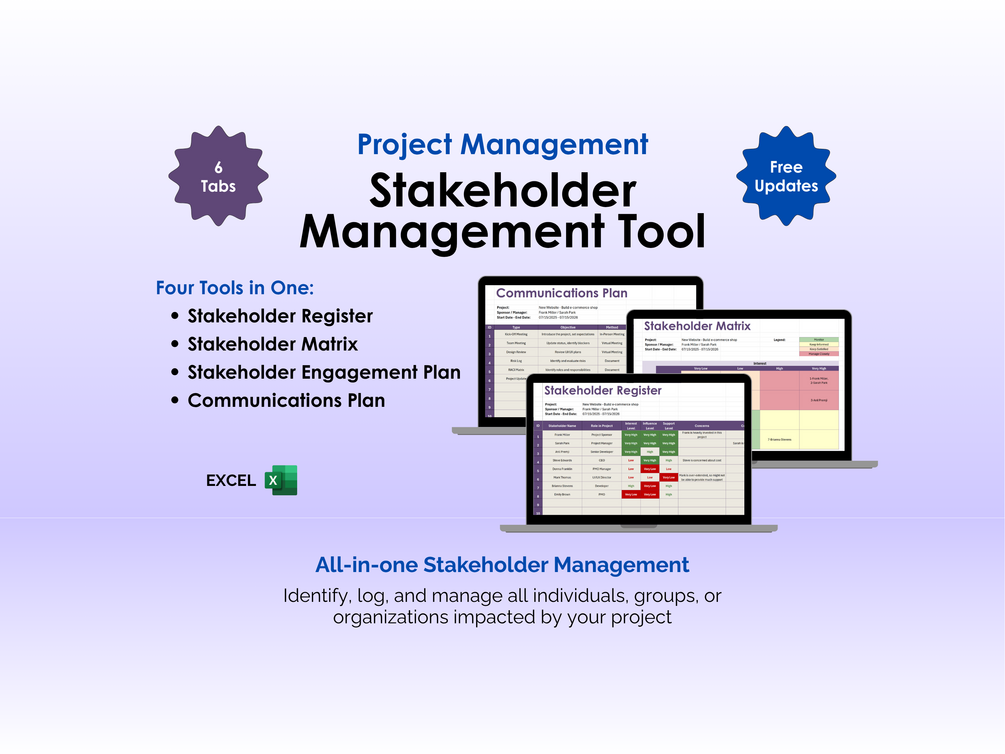 Stakeholder Management Tool - Excel