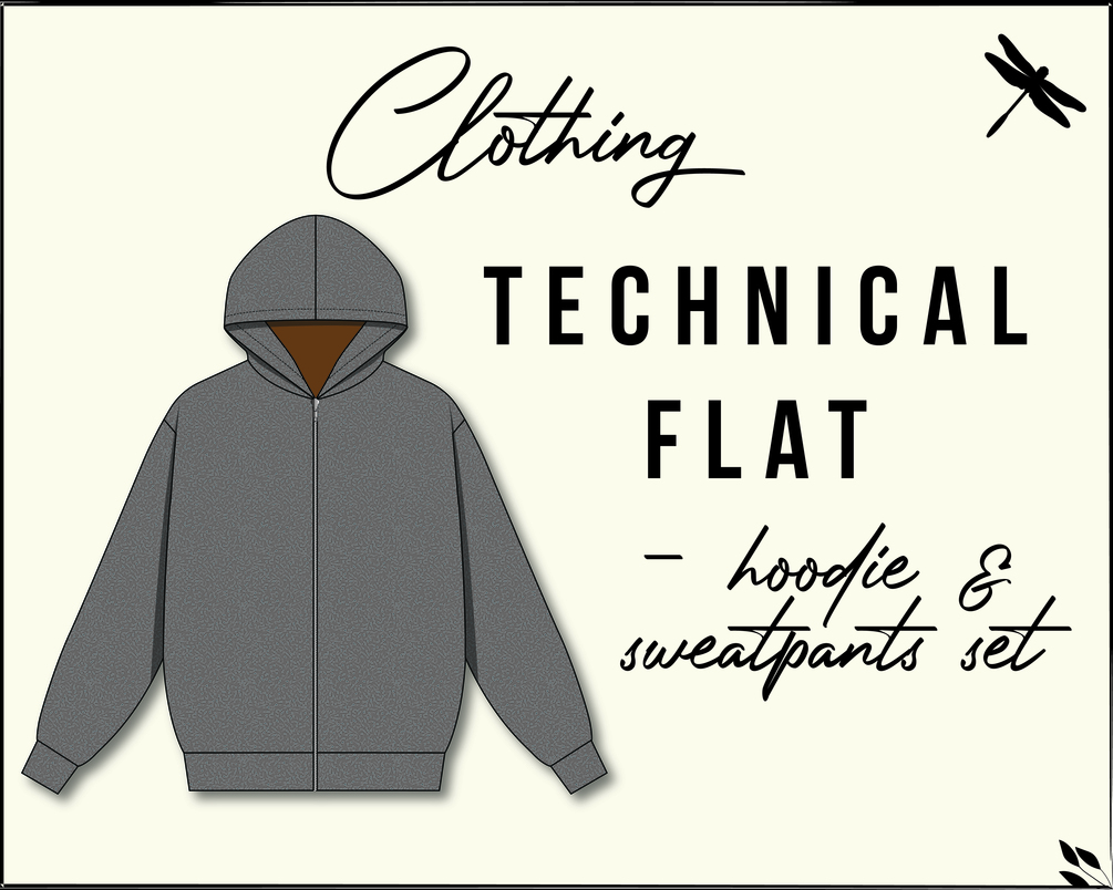 Technical flat hoodie and sweatpants