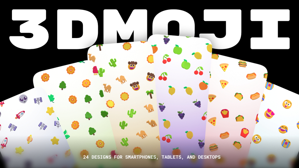 3DMOJI - 24 Designs for Smartphones, Tablets, and Desktops