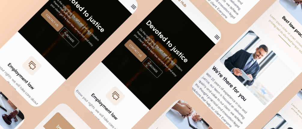 Justice Hub Landing Homepage