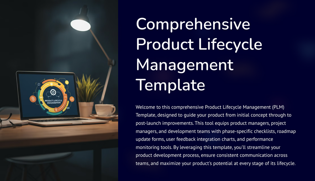 Product Lifecycle Management Template
