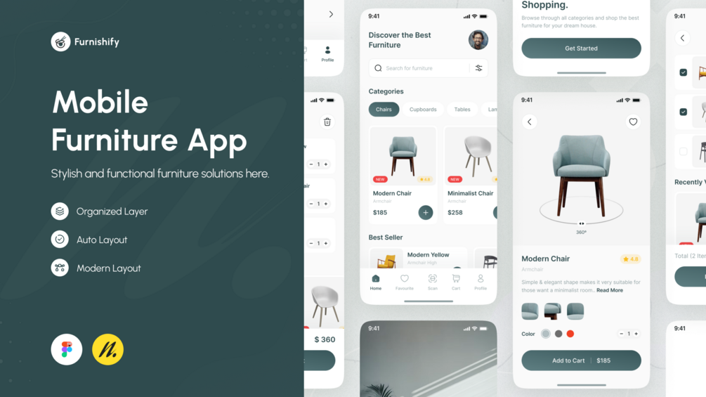 Furniture App Design - Figma UI KIT