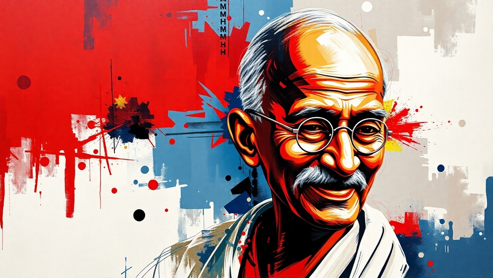 "The Essence of Nonviolence: An Abstract Expressionist Portrait of ...