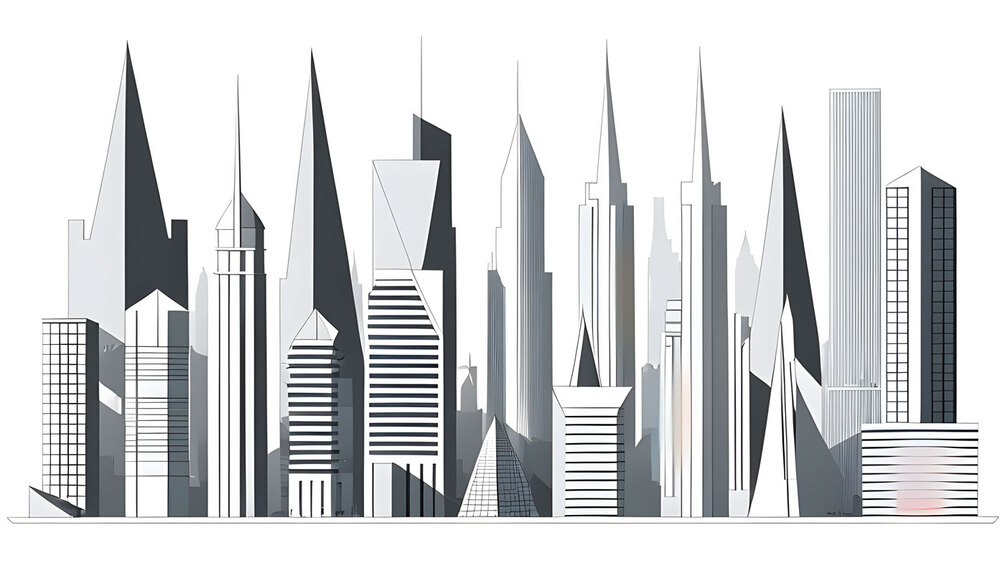 Minimalist Cityscape B&W Wallpaper Pack
