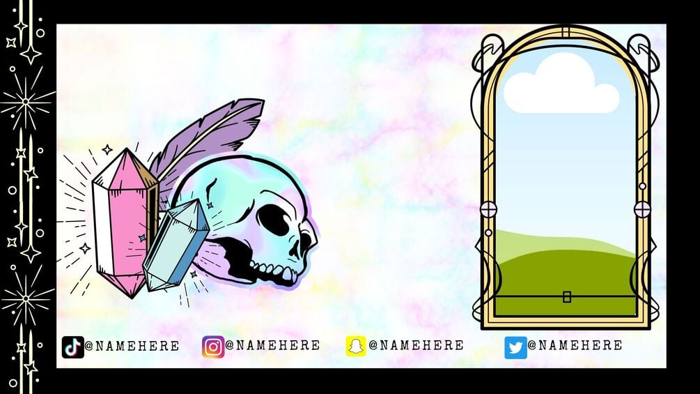 6 Custom Spooky Witchy aesthetic Animated Intro/ Outro, Twitch/Youtube ...