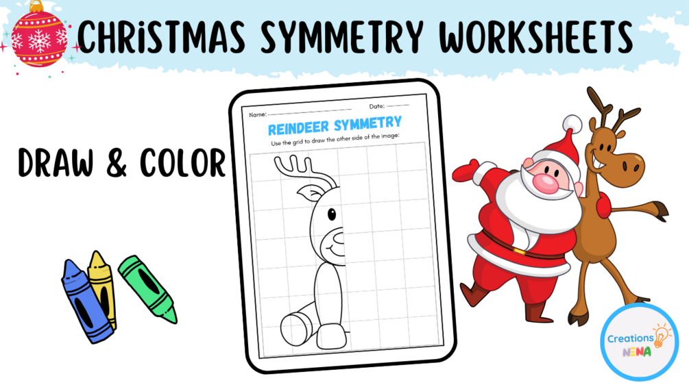 Christmas Symmetry Activities for Math and Geometry Lessons.