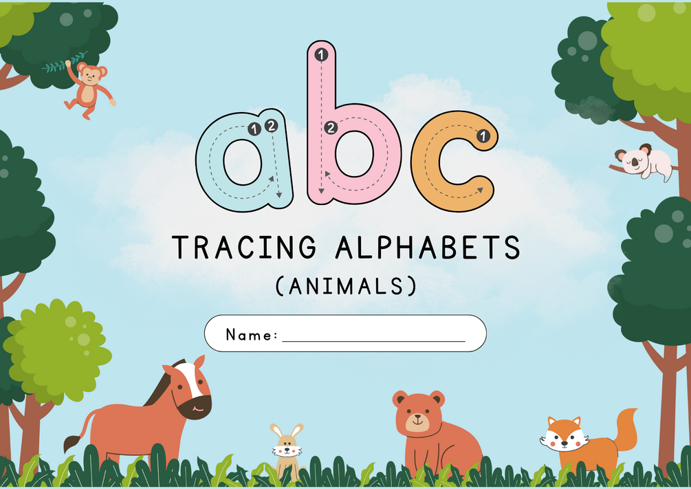 Tracing Alphabets Workbook (Animals)