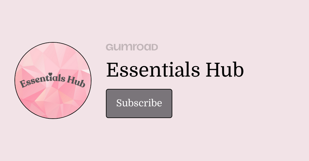 Essentials Hub