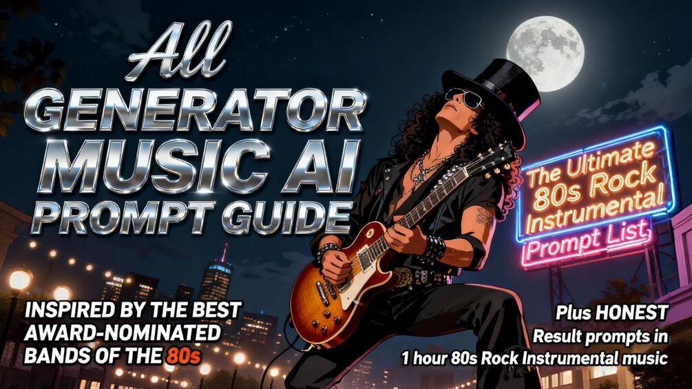 Ai Music Prompt Ai Music Ultimate 80s Rock AI Pack