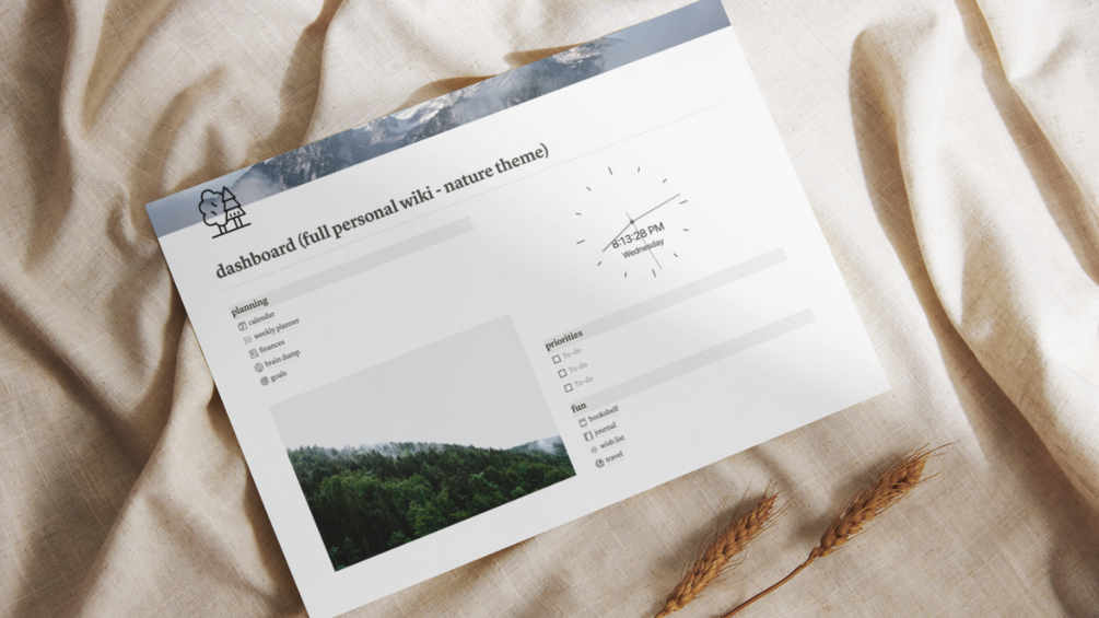 Notion Dashboard - Full Personal Wiki