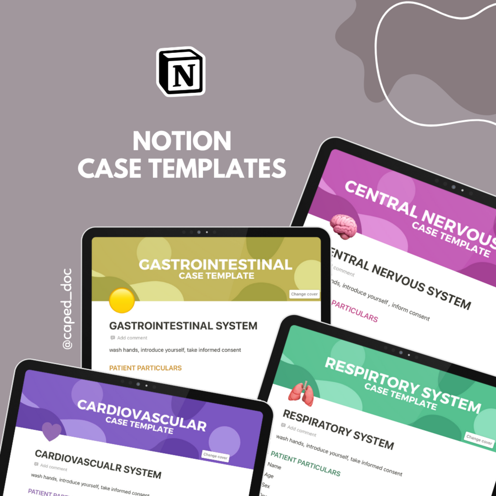 Notion Case Template - all 4 systems