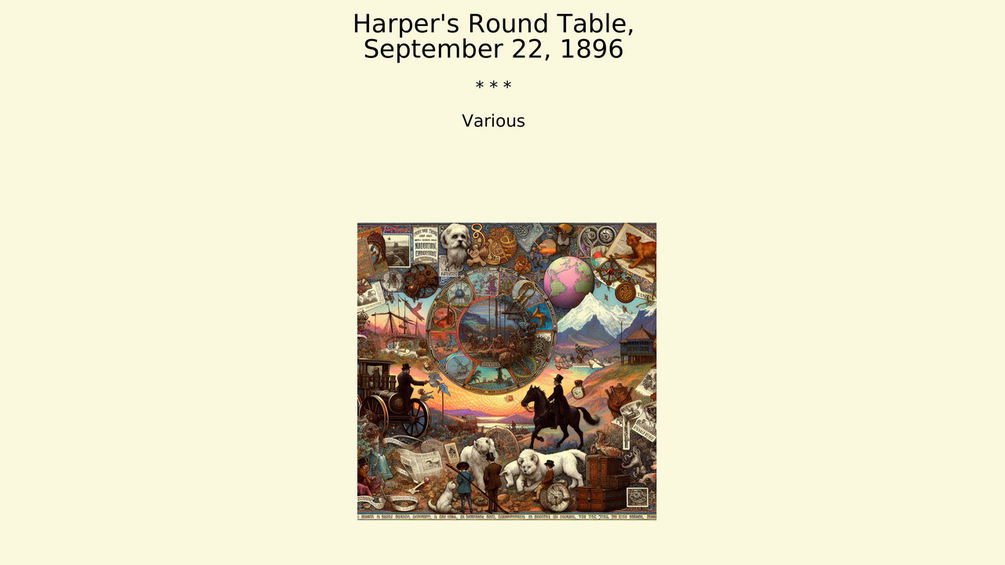 Harper's Round Table, September 22, 1896