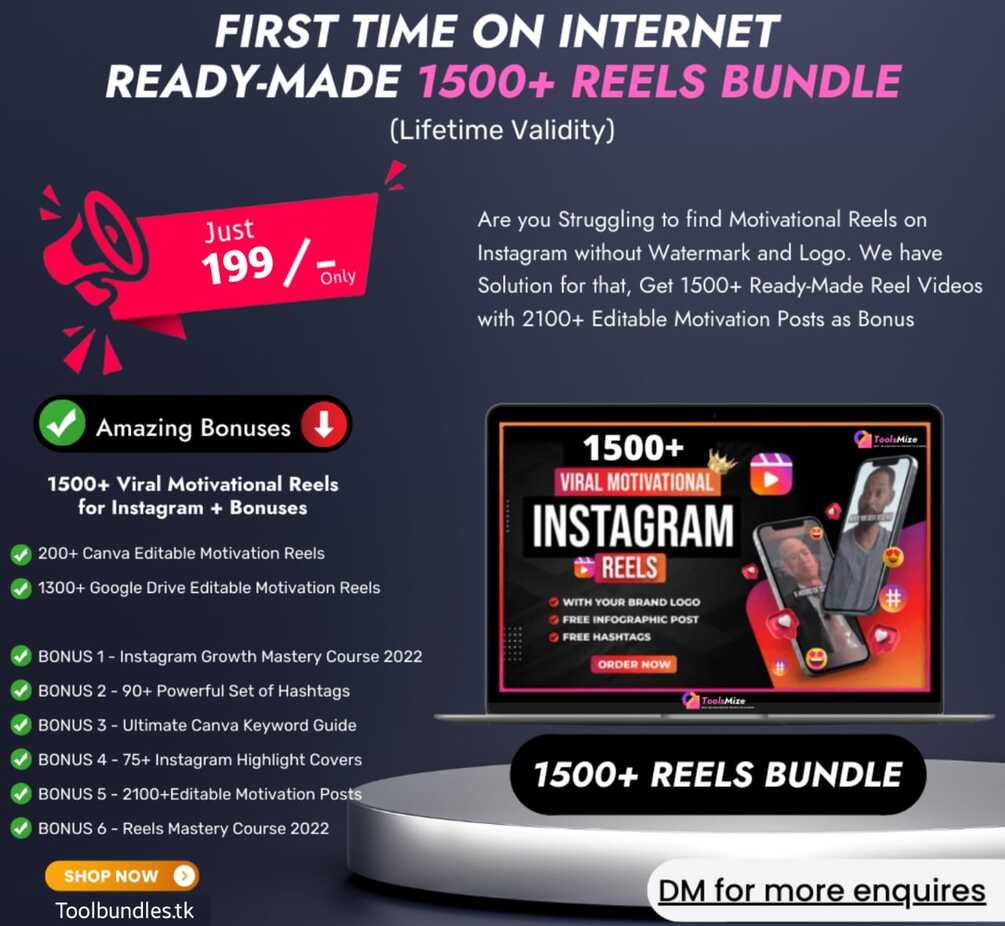 1500+READY-MADE REELS BUNDLE