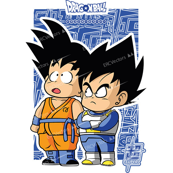 SVG Goku and Vegeta Dragon Ball Vector, PDF , PNG, SVG , AI