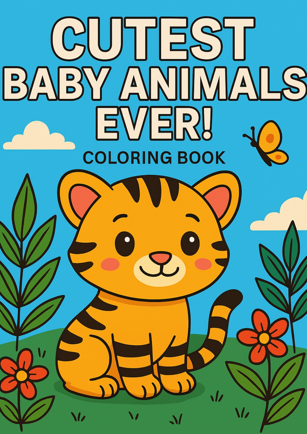Cutest Baby Animal Coloring Book (29 Printable Pages)
