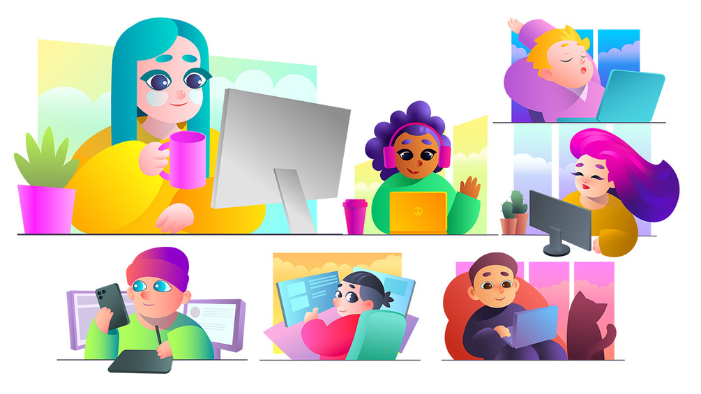 Freelance vector characters