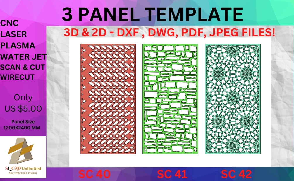 CNC Pattern Templates - SC 40, 41 & 42