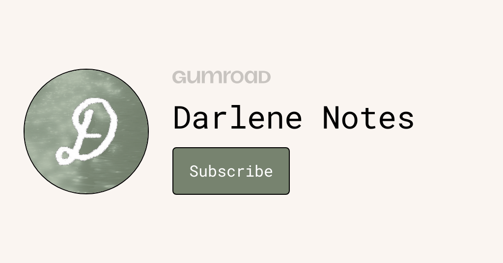 Darlene Notes